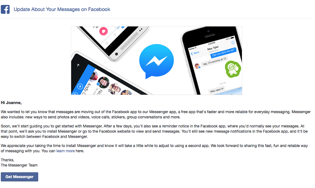 A Message For Facebook - joanne tombrakos